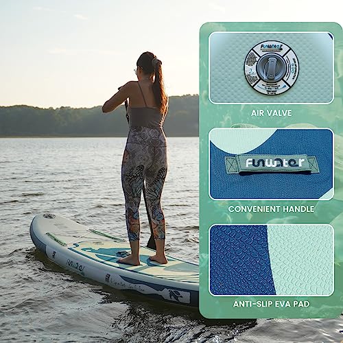 FunWater SUP Inflatable Stand Up Paddle Board Ultra-Light Inflatable ...