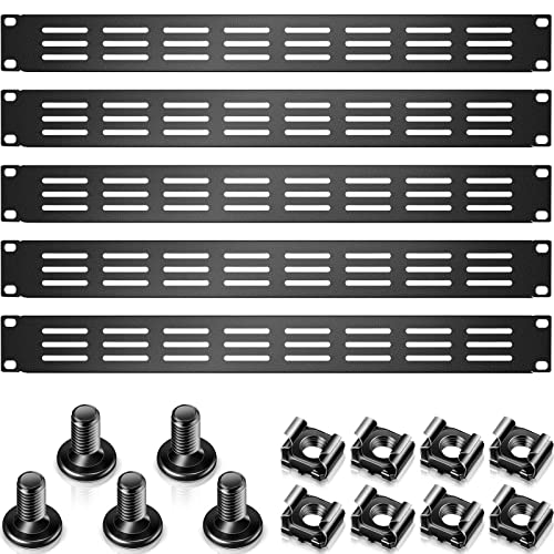 5 Pack 1U Vented Blank Panel Metal Vented Blank Panel Vented Metal ...