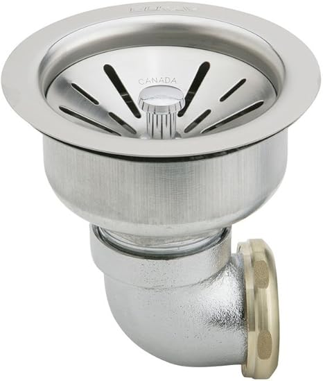 Elkay LK35L Basket Strainer with Elbow, Stainless Steel - Sink ...