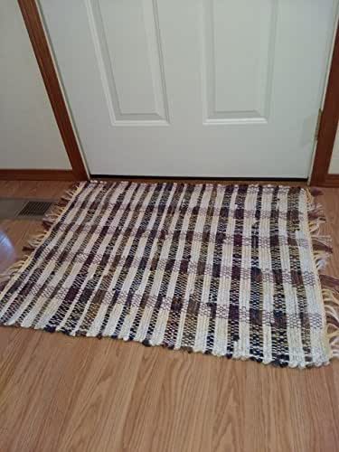 Amazon.com: Handwoven rag rug-Kitchen Rug, Bathroom rug, Area Rug ...