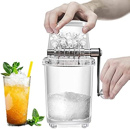 KATLY Ice Crusher Manual Rotary, Ice Crusher Slush Machine, Ice Cube ...