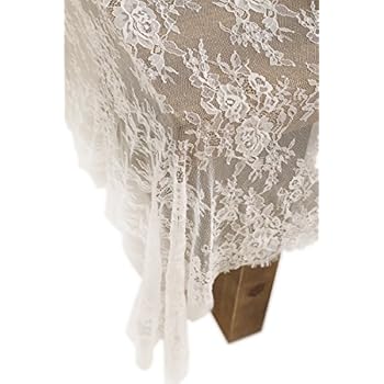 Amazon.com: LACE TABLECLOTH RECTANGLE (54" X 72"): Table Clothes ...
