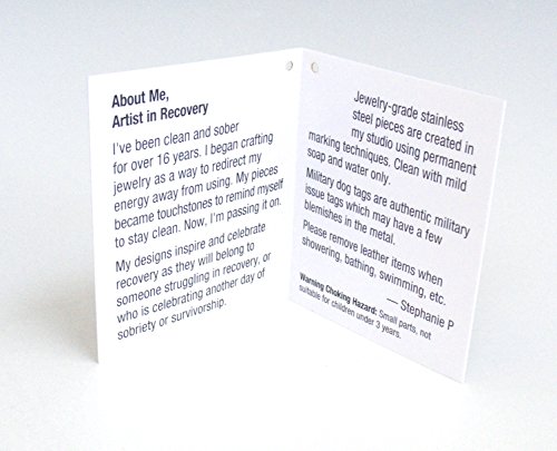 NA Narcotics Anonymous Bracelet Third 3rd Step Prayer Leather for Men ...