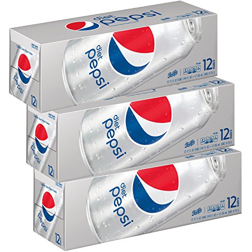 Diet Pepsi, 12 fl oz. cans, 3 (12 Pack) Fridge Pack Bundle | Pricepulse