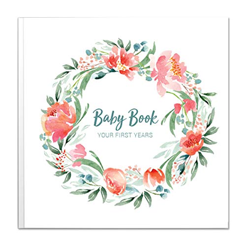 Peachly Baby Memory Book For Girls Milestone Keepsake Journal | First ...