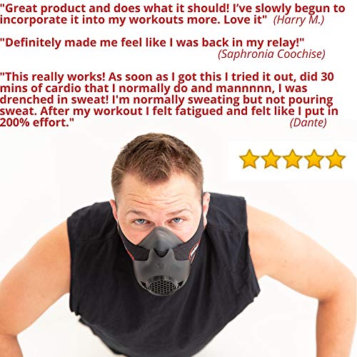 Yafeh Sports Workout Mask - High Altitude Simulation For Breathing ...