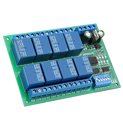 RS485 Relay Board Expansion Module, 12V 8-Channel, for Modbus RTU ...