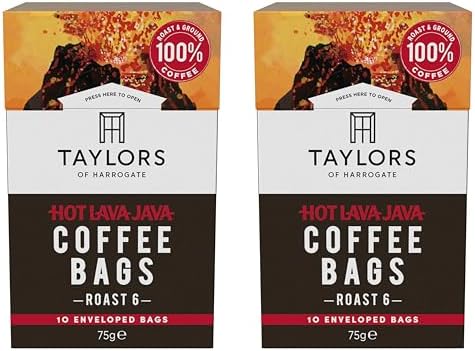Taylors Of Harrogate Hot Lava Java Coffee Bags, 100% Arabica Coffee ...