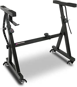 Amazon.com: Liquid Stands Piano Keyboard Stand w/ Wheels - Z Style ...