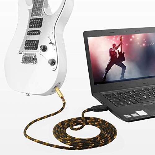 USB Guitar Cable EBXYA USB to 6.35mm Guitar Interface 3M USB to TS 1/4 ...