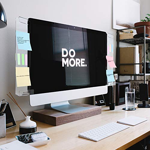 4 Pieces Computer Monitor Message Board Monitor Memo Board with 2 Packs ...