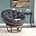 Amazon.com: American Rattan Papasan Chair with Gray 100% Polyester ...