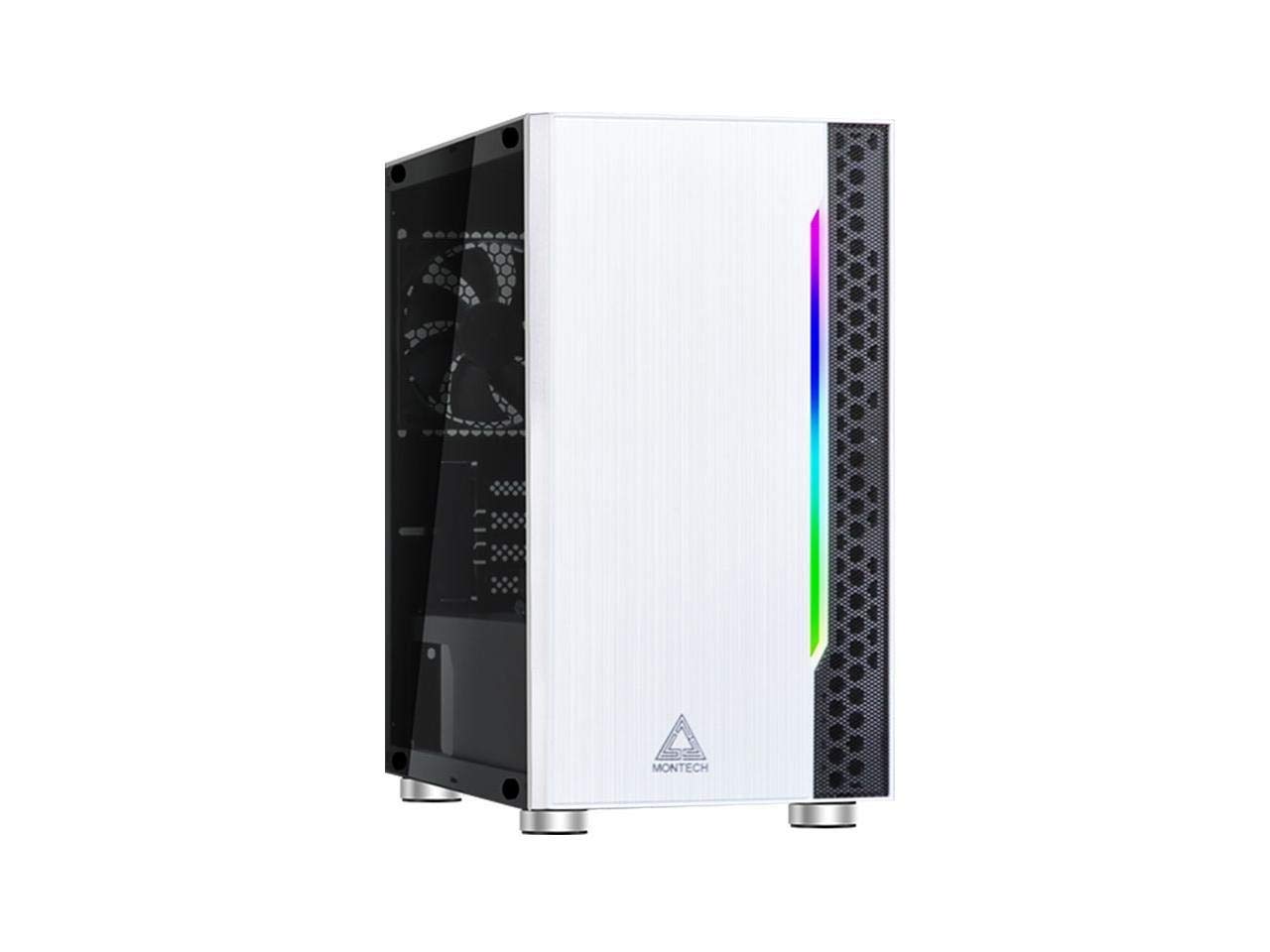 Montech Flyer White Micro ATX/Mini-ITX/Pre-Installed 2 Fans/High ...