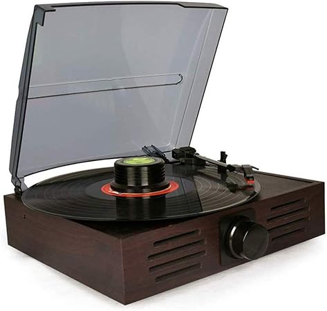 WOPOO Tocadiscos, Disco Moderno, Reproductor Bluetooth con y Tocadiscos ...