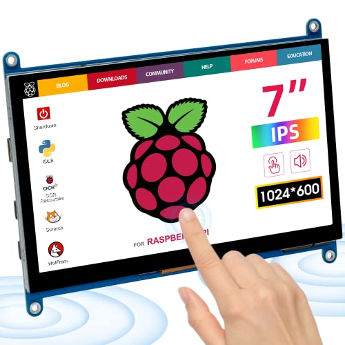 Raspberry Pi 7 Inch Touchscreen ELECROW Raspberry Pi 4 Touch Screen ...