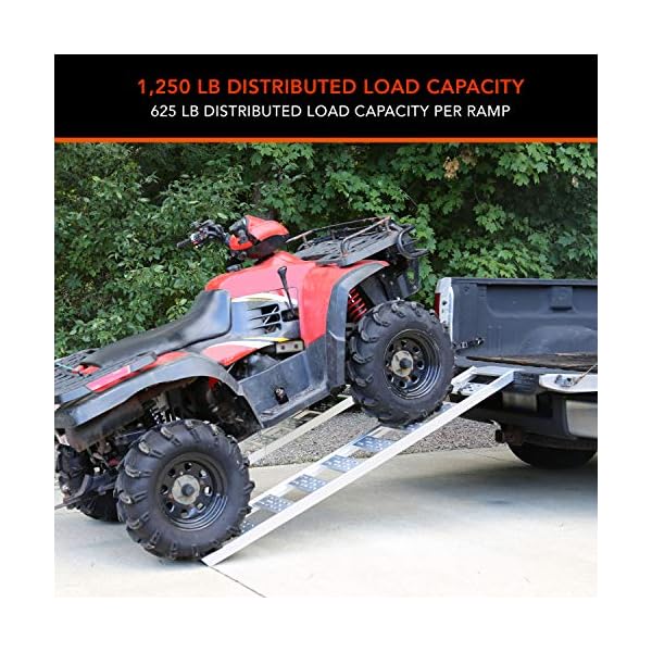 CARGOSMART Aluminum Straight Fixed Ramp with Treads (2pk) – Easily and ...