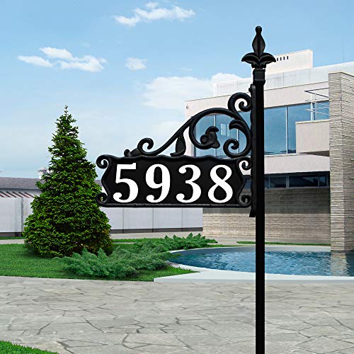 Address America Boardwalk Customized Address Yard Sign Floral Design ...