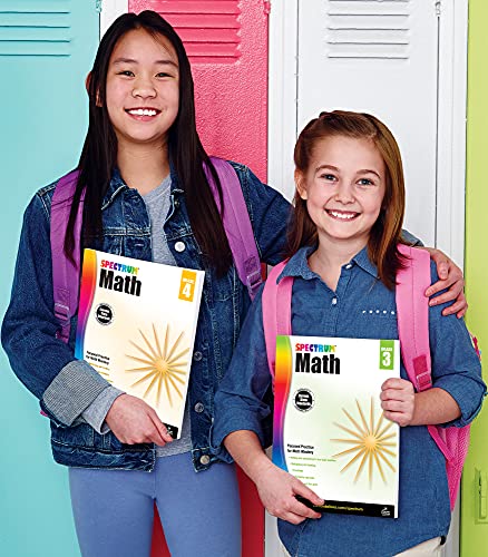 Spectrum 4th Grade Math Workbooks, Multiplication, Division, Fractions ...