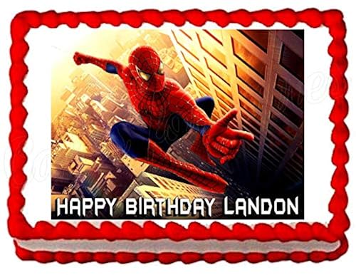 Spiderman Edible Cake Image Cake Topper in Kuwait | Whizz Cake Toppers