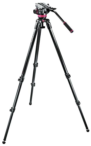Manfrotto MVK502C-1 Professional Fluid Video System with Carbon Fiber ...