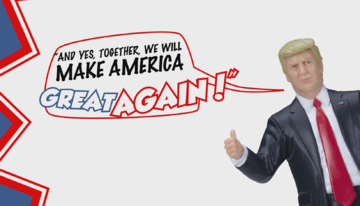 Watch Trump Talking Toy Figure- Says 17 Great Lines on Amazon Live