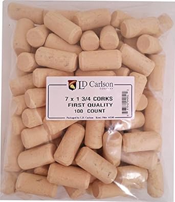 Amazon.com: # 7 Straight corks 13/16" x 1 3/4". Bag of 100: Industrial ...
