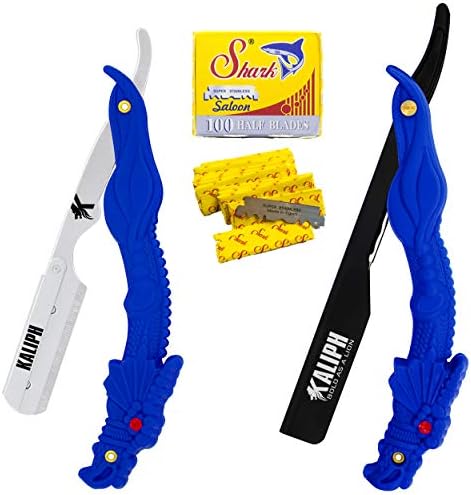 Professional Cutthroat Shaving Razors for Men,2pc Barber Straight Razor ...