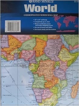Amazon.com: Rand McNally Cosmopolitan World Map-Folded: 9780528837876 ...