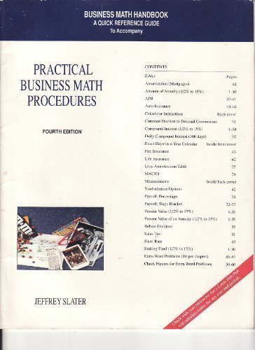 Practical Business Math Procedures Handbook: Slater, Jeffrey ...