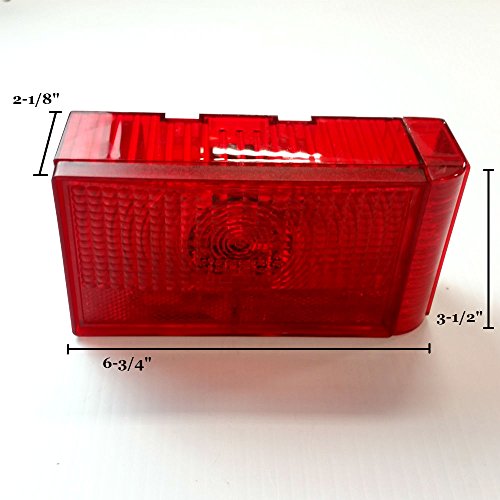 Shorelander 5110013 Left Side Tail Light - Curved Inside - MasterBasser