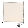 SIMFLAG 6FT Single Panel room divider with Wheels,Rolling Fabric room ...