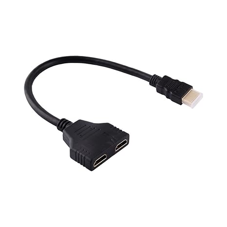 HDMI Cable Splitter 1080P HDMI Male to Dual HDMI Female 1 to 2 Way ...