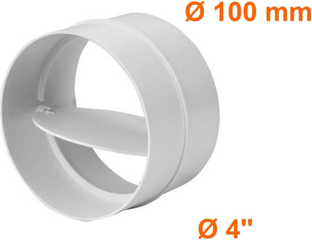 Europlast conector 100 mm con conector de tubo de ventilación solapa ...
