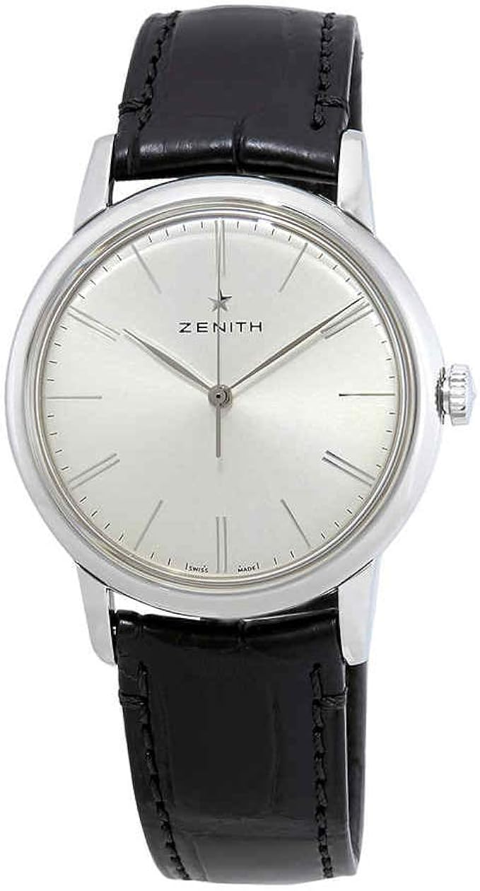 Zenith Classic Orologio da uomo automatico automatico quadrante argento ...