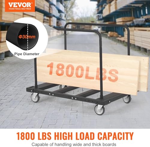 VEVOR Folding Table Cart, 1800 LBS Heavy Duty Table Trolley With 5 ...