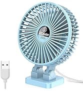 Amazon.com: JZCreater USB Desk Fan, 5INCH Mini Fan, 3 Speeds Adjustable ...