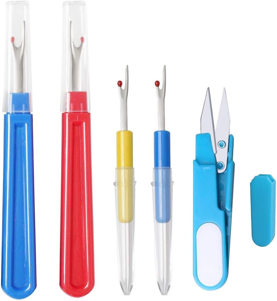 nuosen 4 Pieces Seam Ripper and 1x Yarn Scissor Set, 2 Sizes Plastic ...