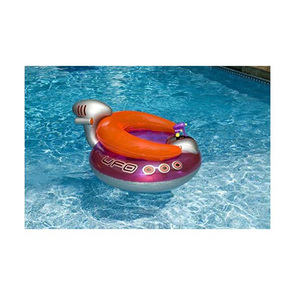 SWIMLINE ORIGINAL Inflatable UFO Spaceship Pool Float Ride On With Fun ...