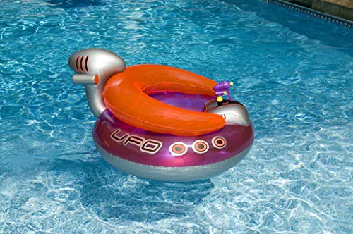 SWIMLINE ORIGINAL Inflatable UFO Spaceship Pool Float Ride On With Fun ...