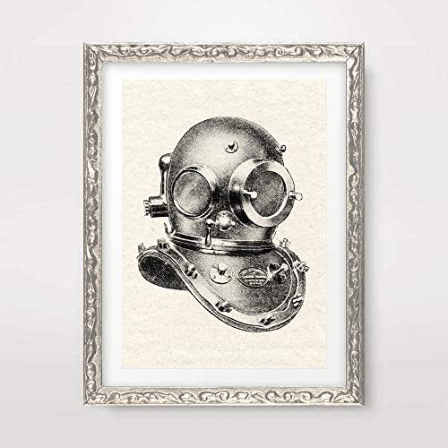Amazon.com: ANTIQUE DIVING HELMET MARITIME SEASIDE NAUTICAL VINTAGE ...