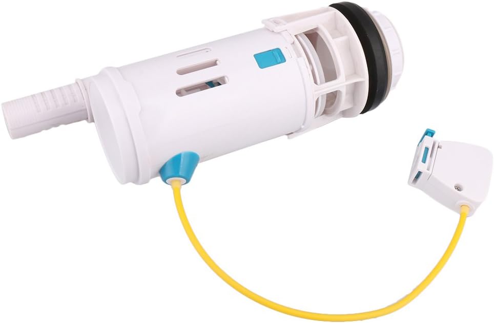 RDEXP Plastic Toilet Cistern Water-Saving Push Button Dual Drain Flush ...