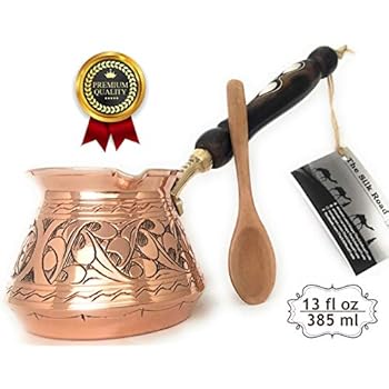 Amazon.com | Handmade Armenian Coffee Pot 21 Fl Oz - Copper Jazva ...