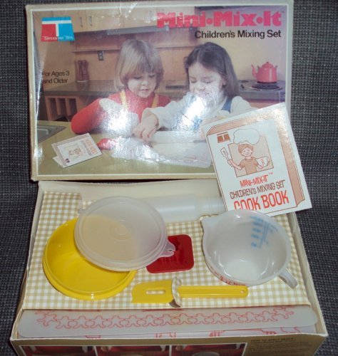 Vintage Tupperware Mini Mix It Mixing Bowl Baking Set for Chlldren ...