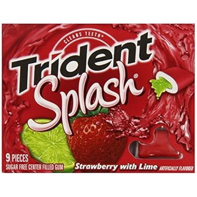 Trident Splash Gum, Strawberry Lime, 9-Piece Packs, Nepal | Ubuy