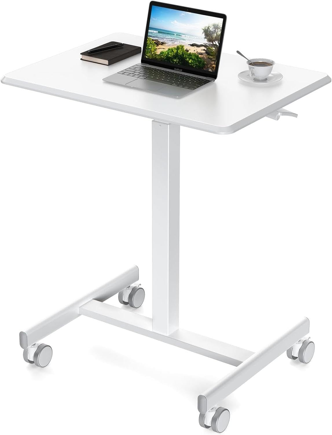Sweetcrispy Small Mobile Rolling Standing Desk - Overbed Table, Teacher ...