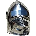 Amazon.com: Medieval Pig Face Helmet Hounskull Battle Combat Antique Klappvisor Steel 18 Gauge ...