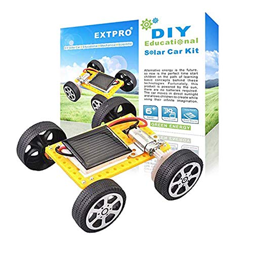 Extpro Solar Car - DIY Assemble Toy Set Solar Powered Car Kit Science ...