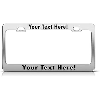 Amazon.com: Custom License Plate Frame PERSONALIZE On Line Now: Office ...