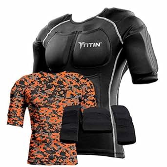 Amazon.com: The TITIN Force Weighted Shirt System - 8 Lbs Of Hydro-Gel ...