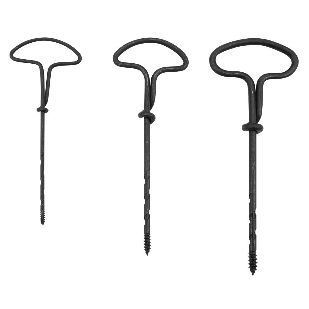 EDUPLAY 240-048 Handbohrer für Holz, 3 Größen, schwarz, 3-teilig (1 Set ...